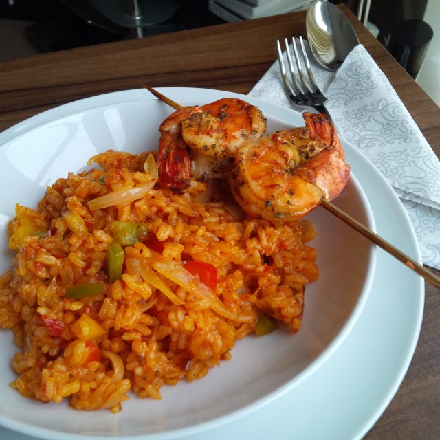 Jollof Risotto & Tiger Prawns | Chef DuDu